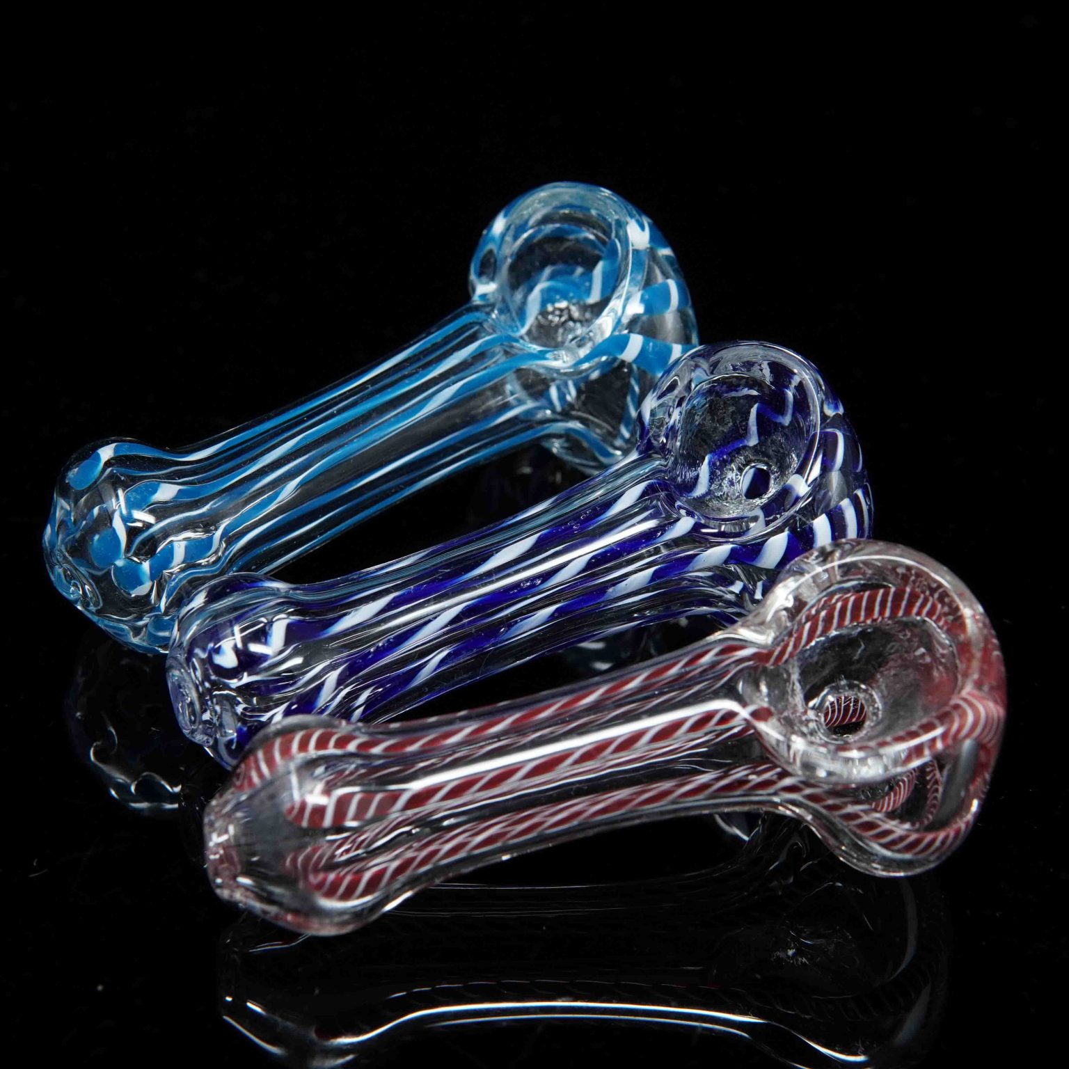 Handmade 3.5" Mini XO Glow Glass Pipe - Project Alpha Pipes