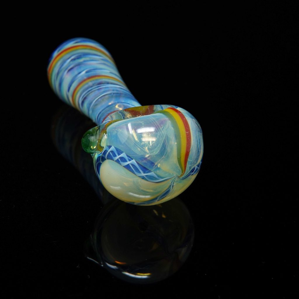 Handmade 4" Fumed Vortex Glass Pipe - Project Alpha Pipes