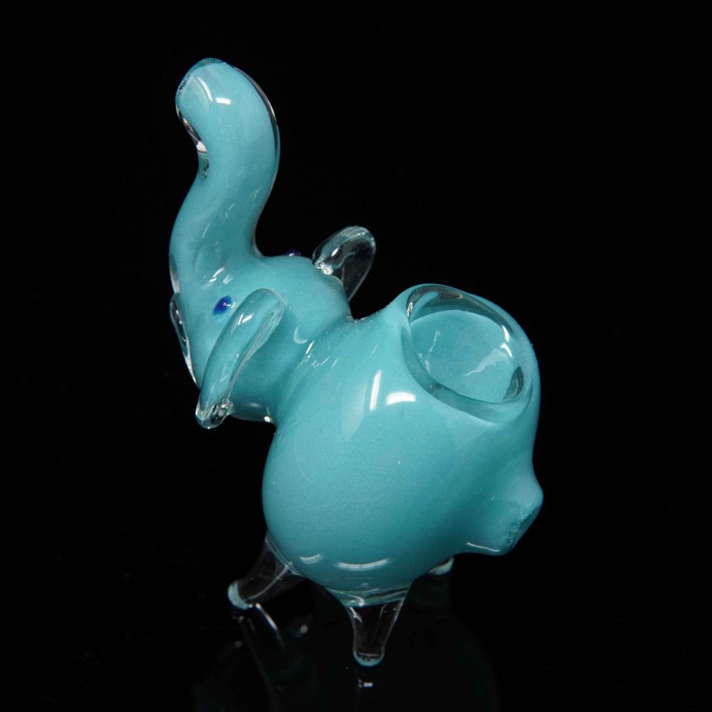 Handmade 3" Mini Elephant Glass Pipe - Project Alpha Pipes