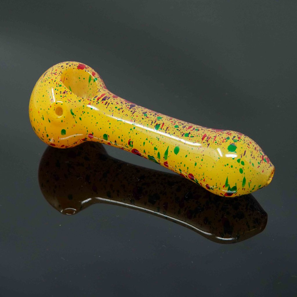 Handmade 5" Splash Art Glass Pipe - Project Alpha Pipes