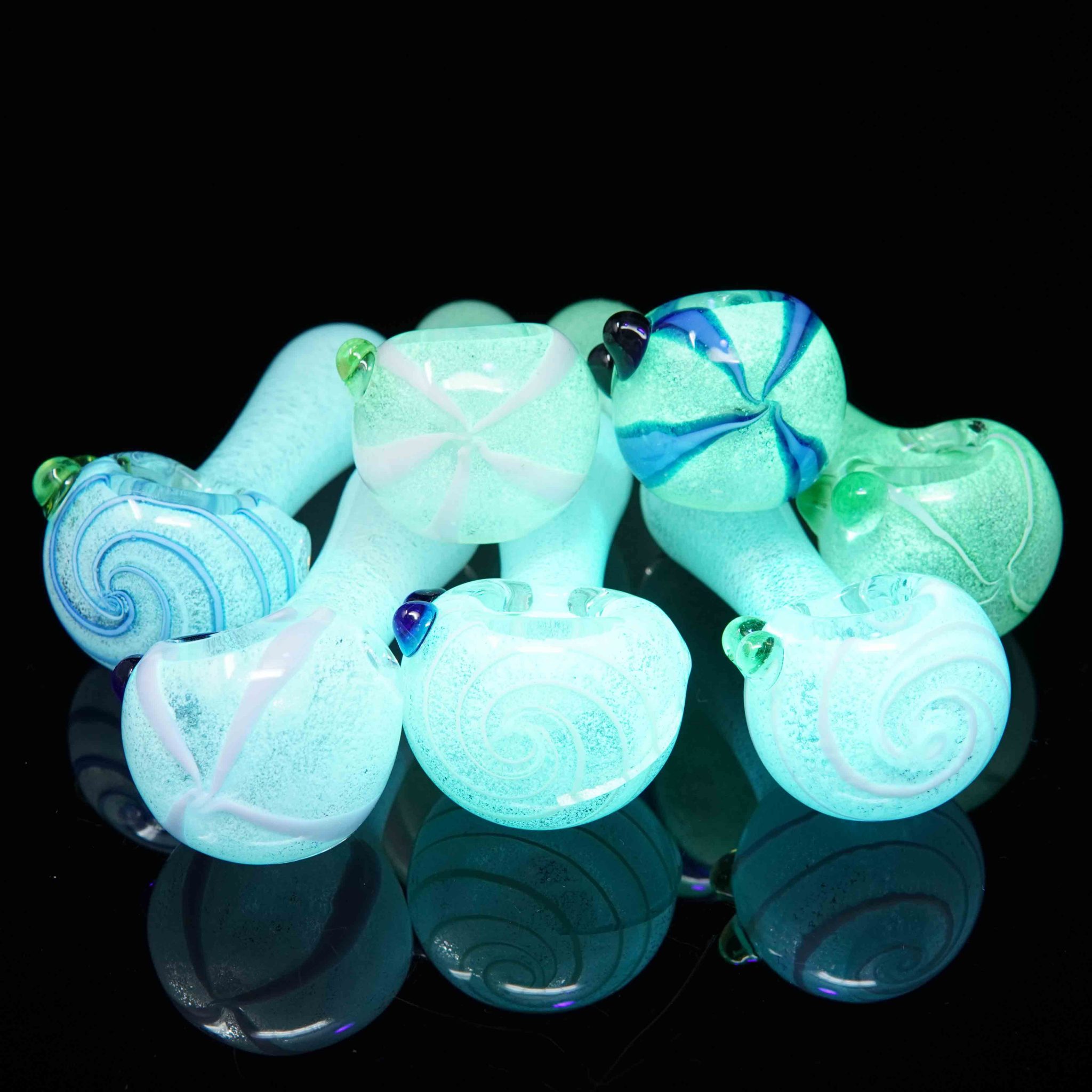 Handmade 3.5" Mini XO Glow Glass Pipe - Project Alpha Pipes