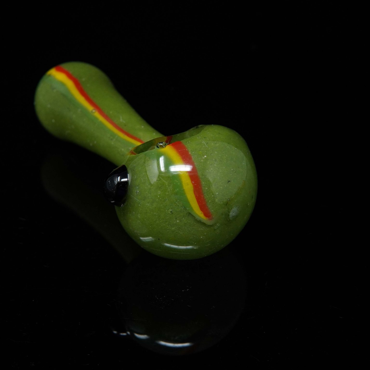 Handmade 4" Rasta Classic Glass Pipe - Project Alpha Pipes