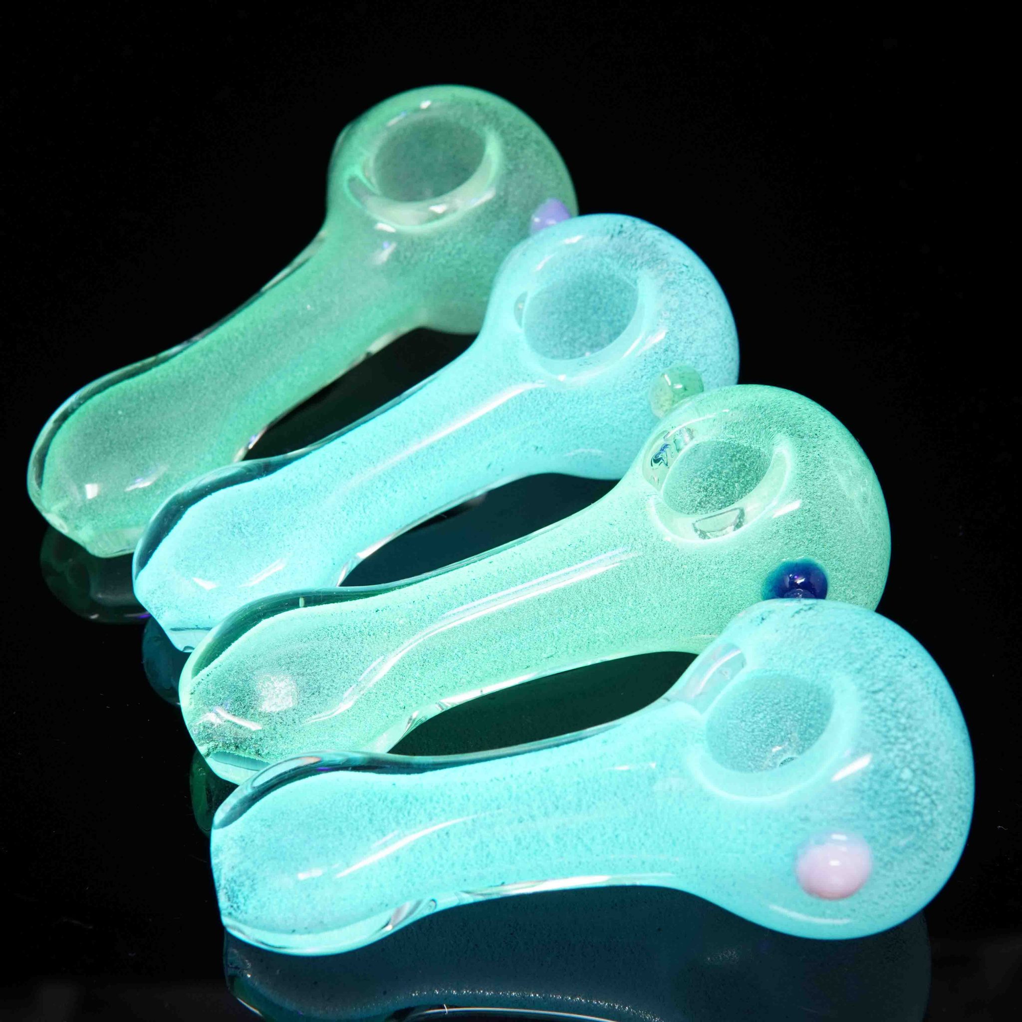 Handmade 4" Classic Glow Glass Pipe - Project Alpha Pipes