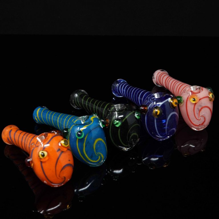 Handmade 5" Alien Matter Glass Pipe - Project Alpha Pipes
