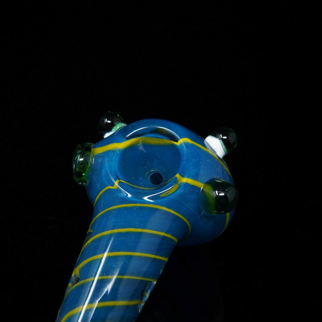 Handmade 5" Alien Matter Glass Pipe - Project Alpha Pipes