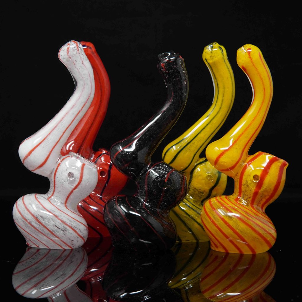 Handmade 5.5" Frit Sherlock Bubbler - Project Alpha Pipes