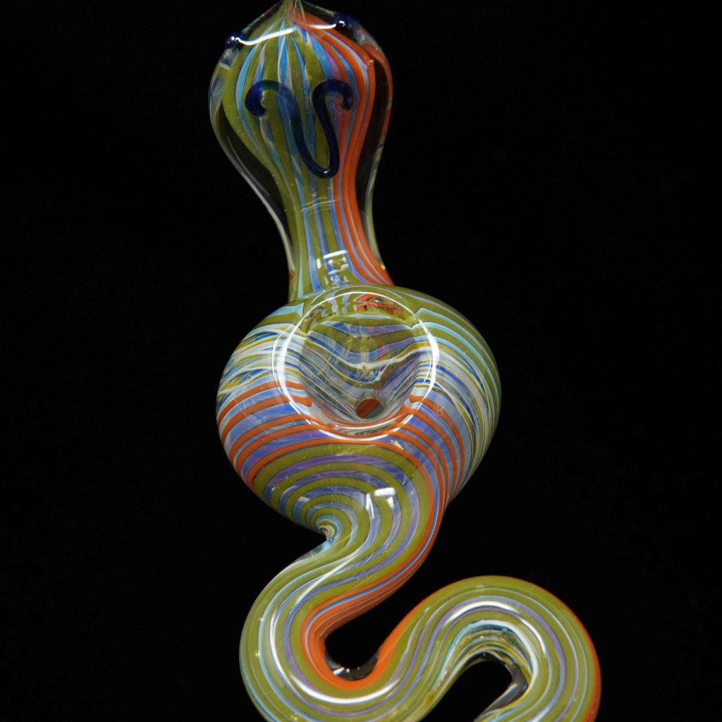 Handmade 5" Random Cobra Snake Glass Pipe - Project Alpha Pipes