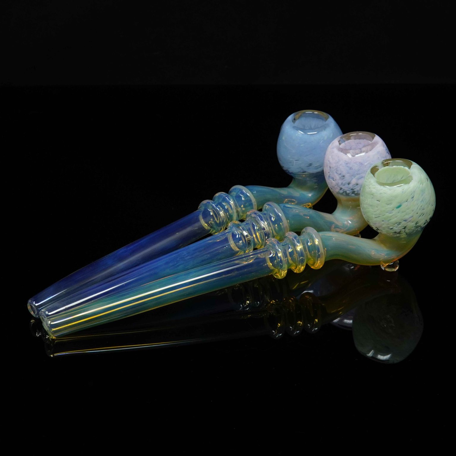 Handmade 9.5" Atmos Gandalf Glass Pipe - Project Alpha Pipes