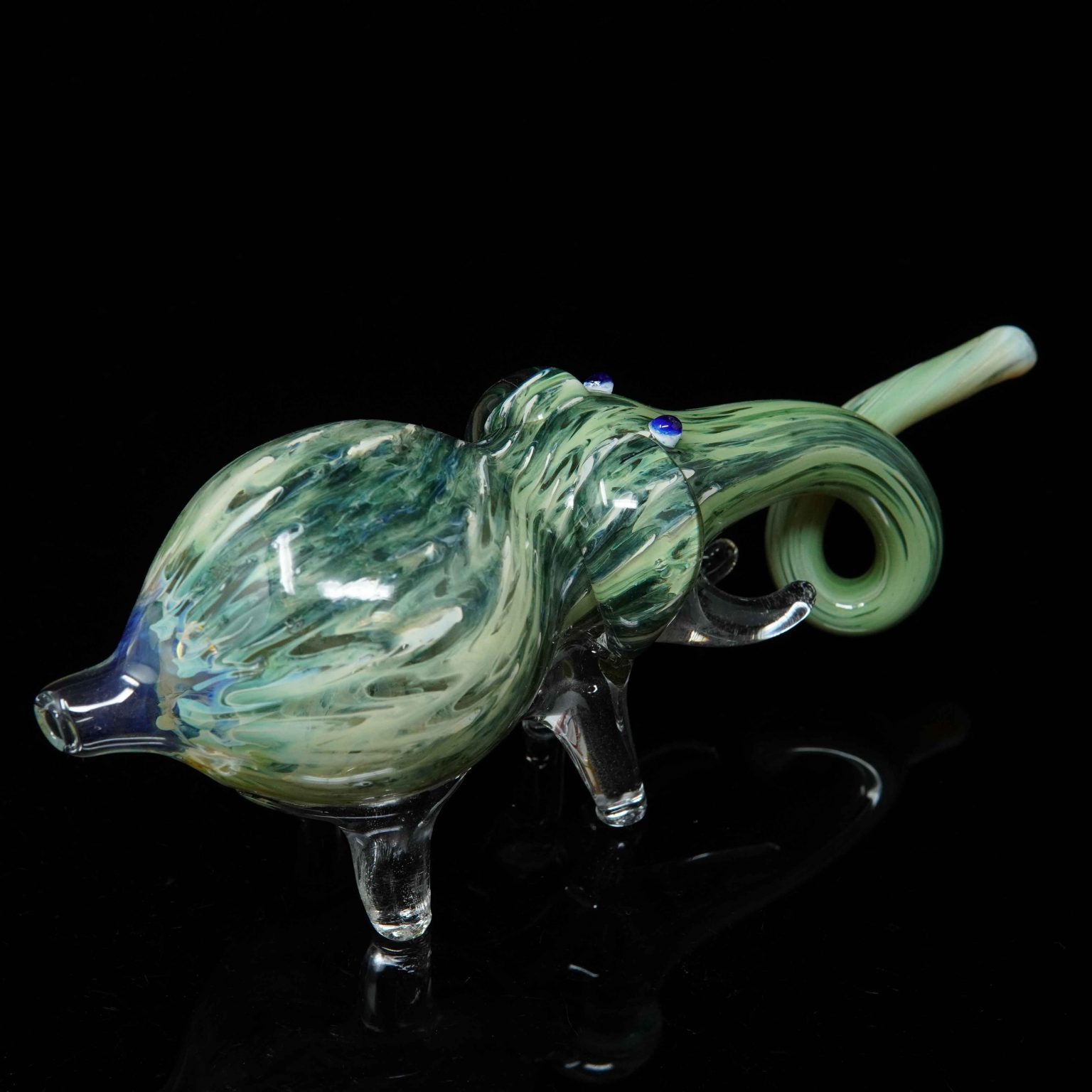 Handmade 7" Giant Elephant Glass Pipe - Project Alpha Pipes