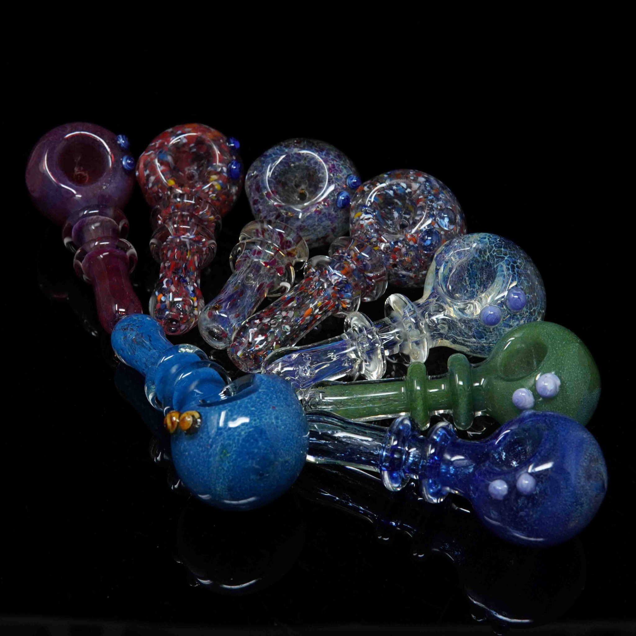 Handmade 3.5" Mini Duo Halo Glass Pipe - Project Alpha Pipes