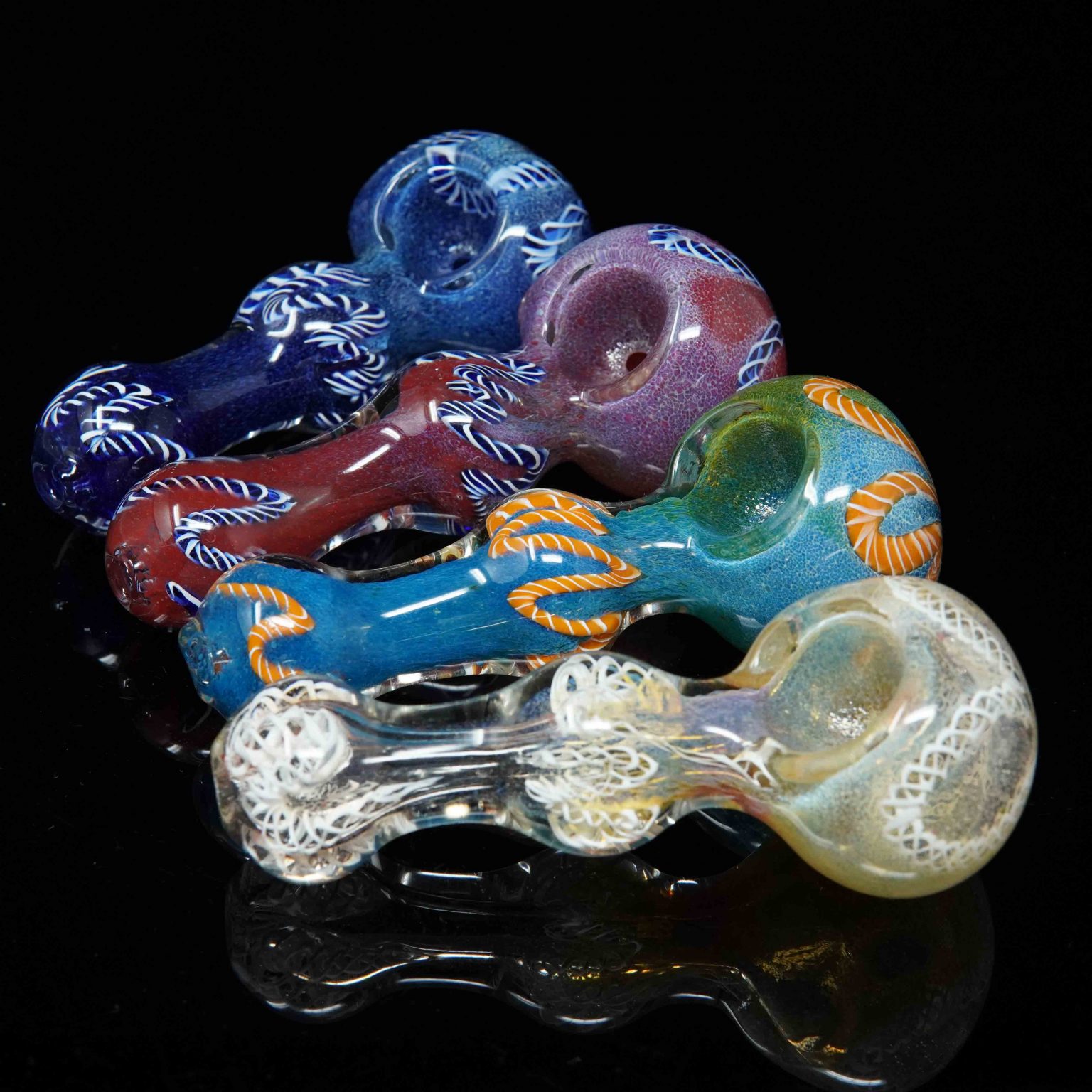 Handmade 4" Liquid Ball Glass Pipe - Project Alpha Pipes