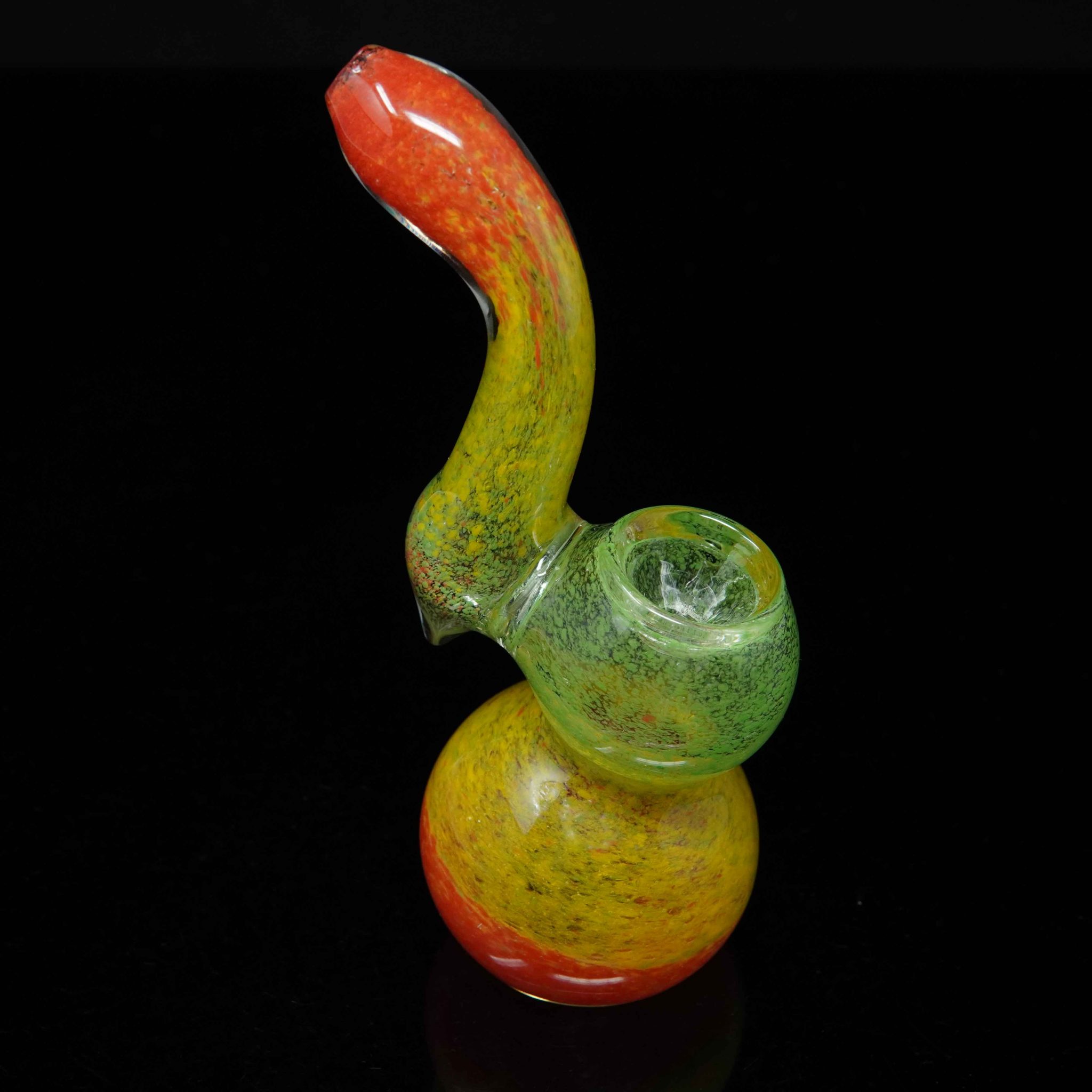 Handmade 6" Rasta Sherlock Bubbler - Project Alpha Pipes
