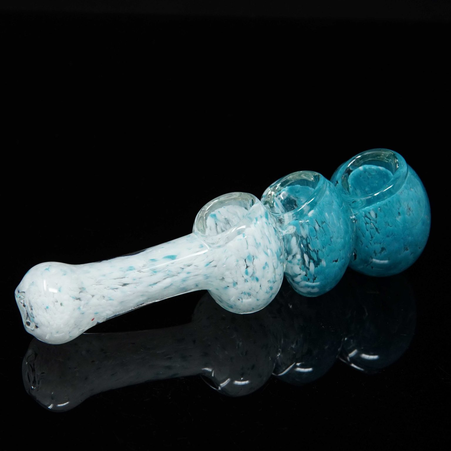 Handmade 6" Triple Bowl Glass Pipe - Project Alpha Pipes