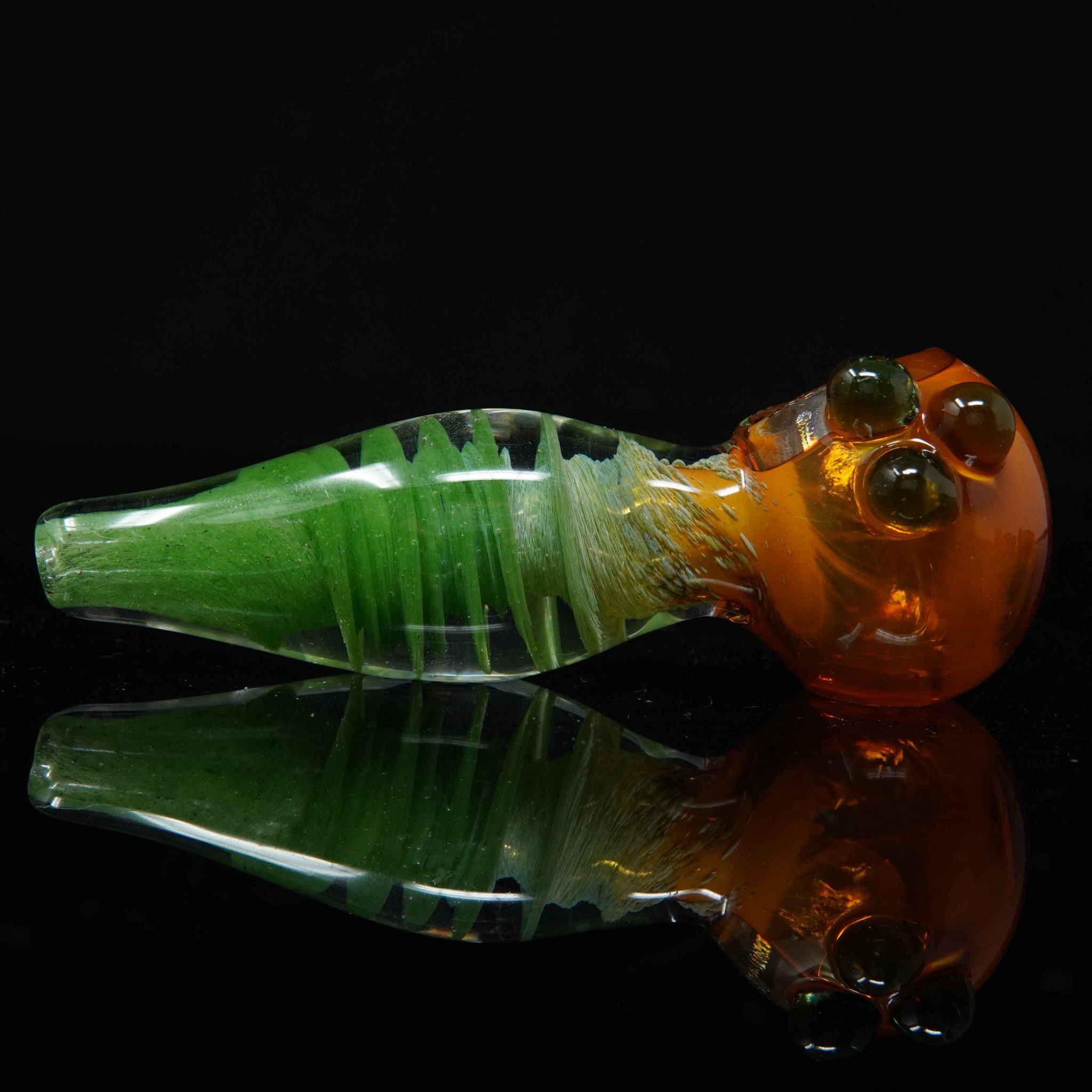 Handmade 4" Elemental Spiral Glass Pipe - Project Alpha Pipes