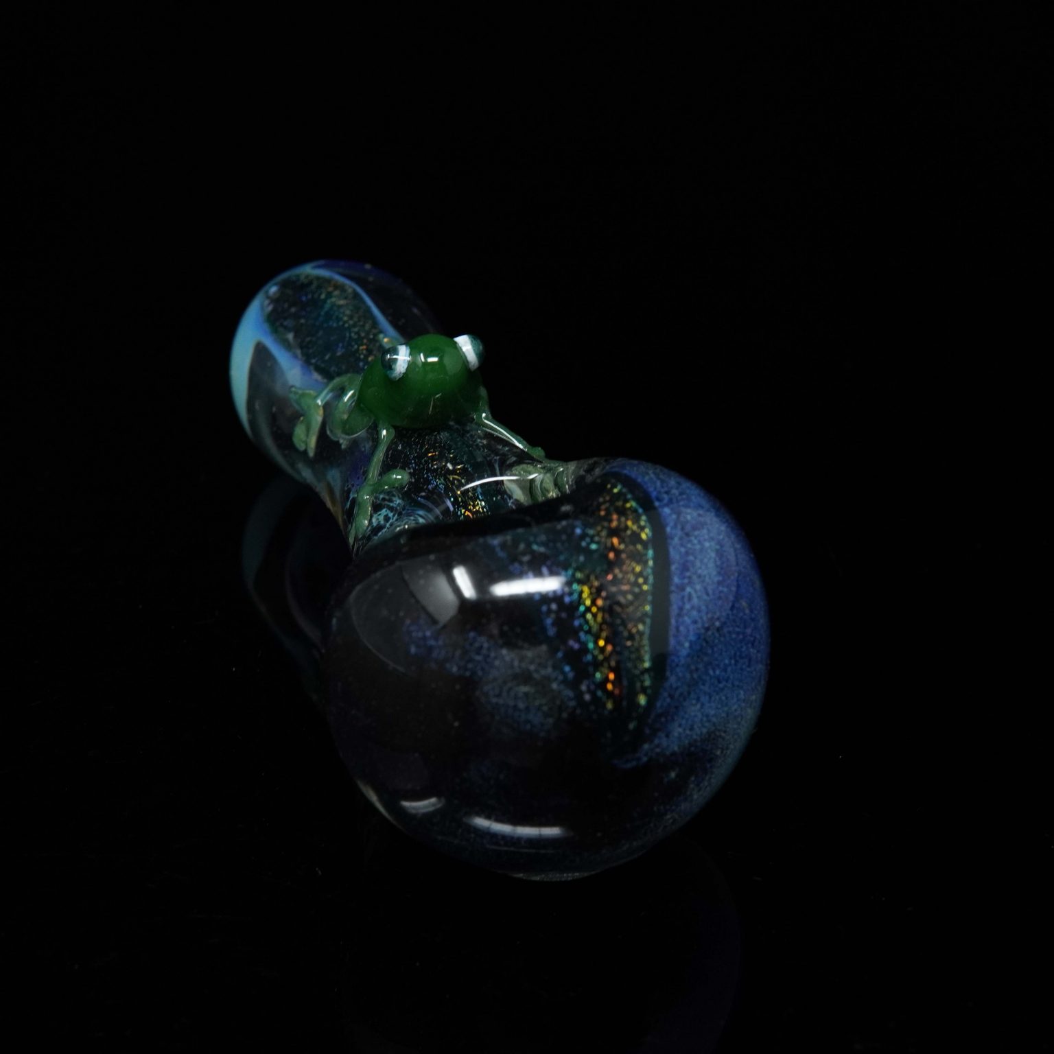 Handmade 4" Dichroic Frog Glass Pipe - Project Alpha Pipes