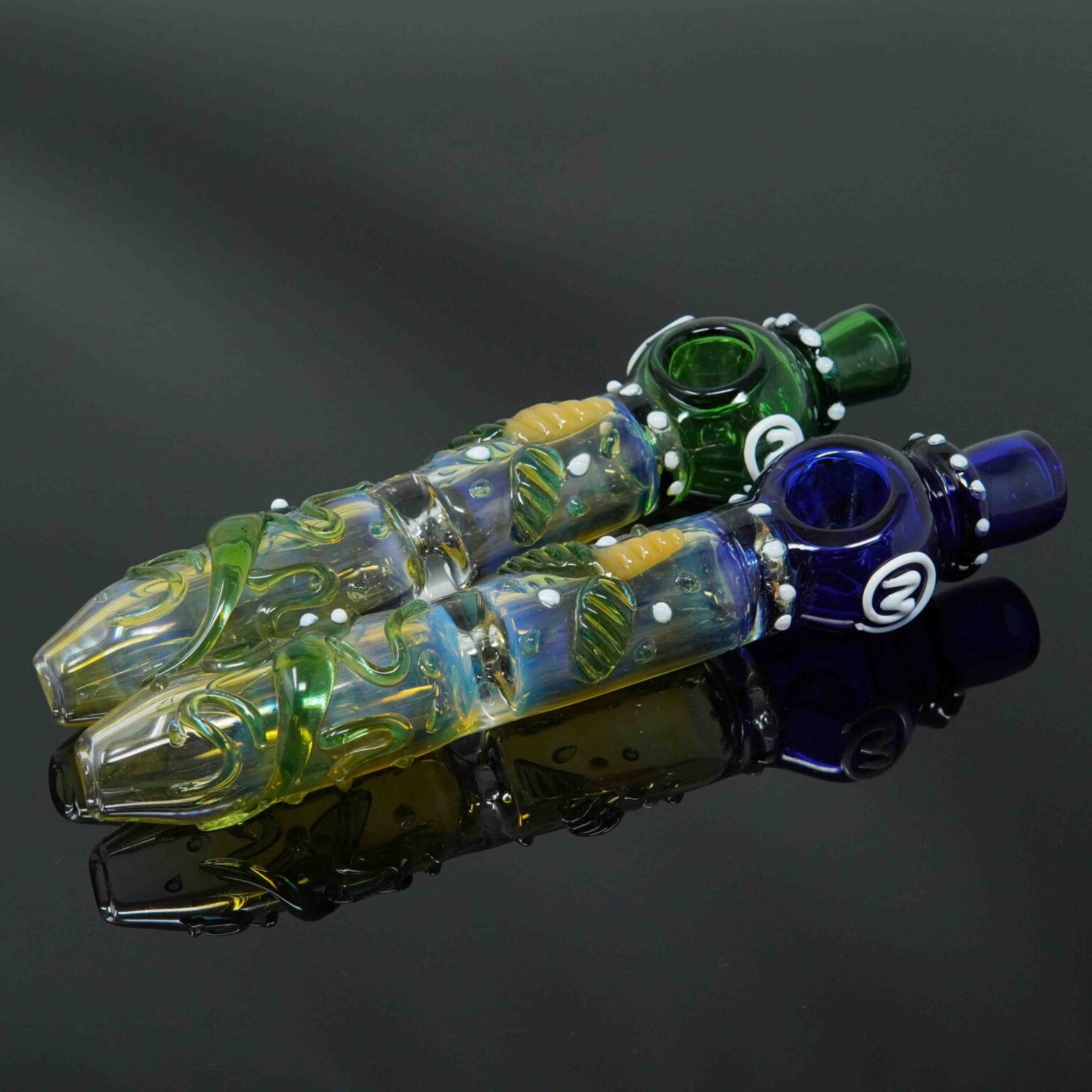 Handmade 8" Lizard Chasing Carrot - Project Alpha Pipes