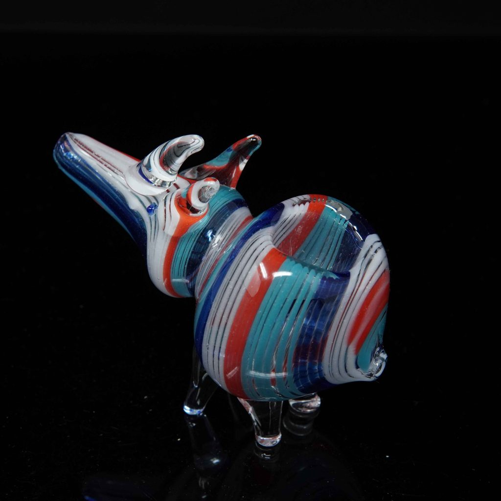 Handmade 4" Large Rhino Assorted - Project Alpha Pipes