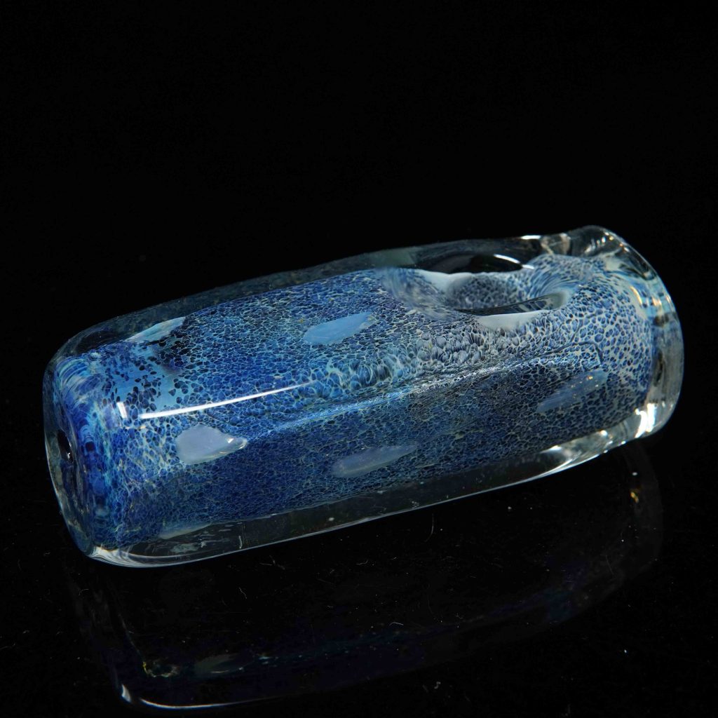 Handmade 4" Marble Granite Square Glass Pipe - Project Alpha Pipes