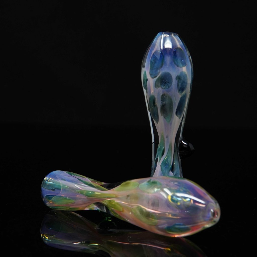 Handmade 3.5" Gecko Chillum Glass Pipe - Project Alpha Pipes