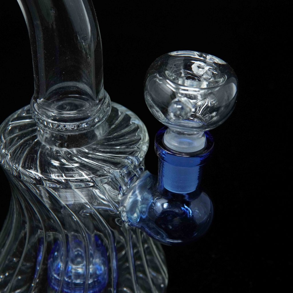 Handmade 8" Groove Water Pipe Glass Pipe - Project Alpha Pipes