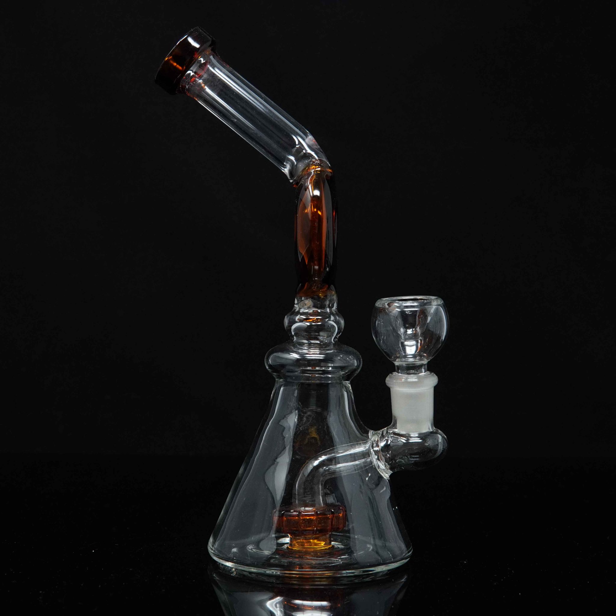 Handmade 8.5" Ring Water Pipe Glass Pipe - Project Alpha Pipes