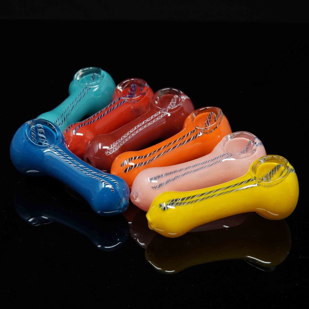 Handmade 4" Giant Peanut Glass Pipe - Project Alpha Pipes