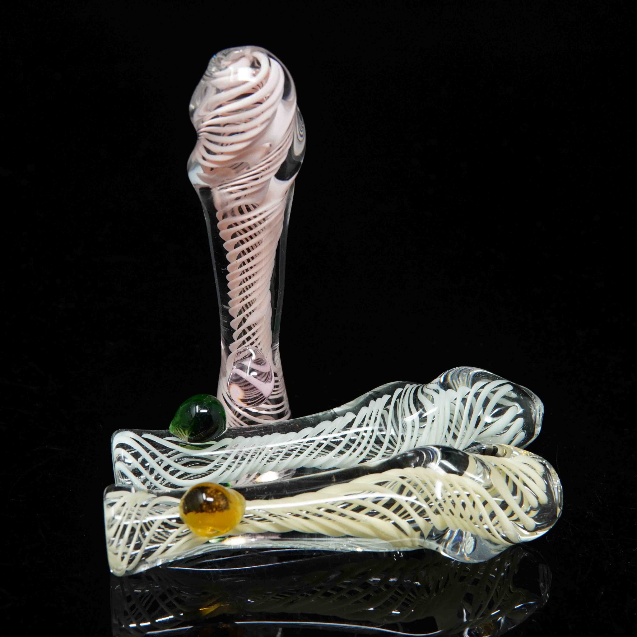Handmade 3.5" Vortex Chillum Glass Pipe - Project Alpha Pipes