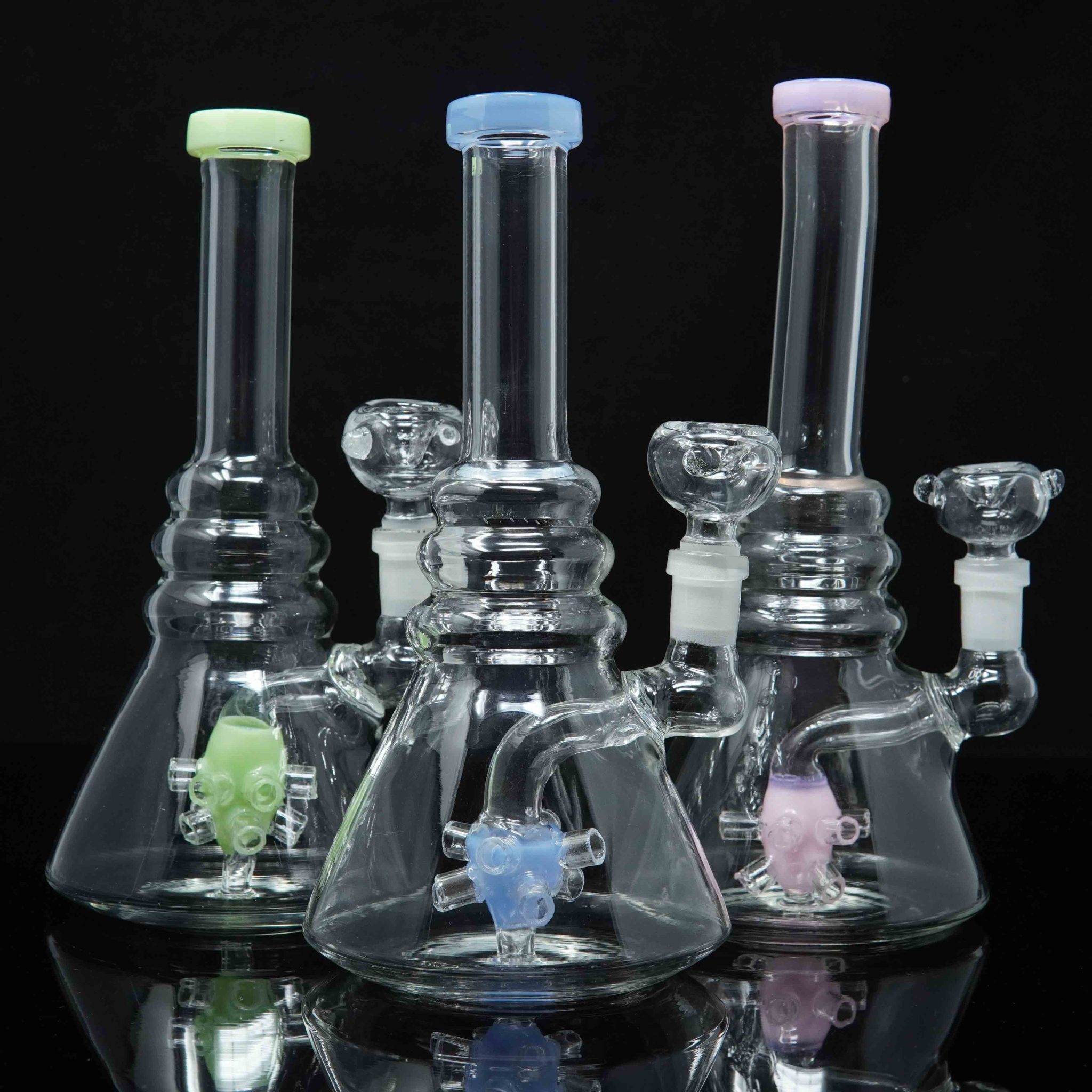 Handmade 8.5" Beaker Water Pipe Glass Pipe - Project Alpha Pipes